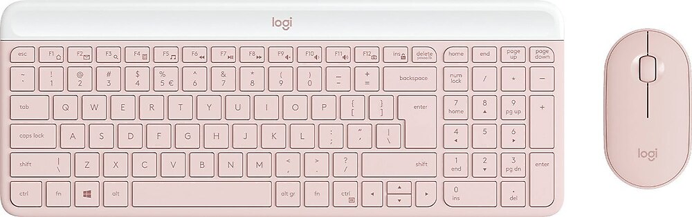 Logitech MK470 Pembe Kablosuz Klavye Mouse Seti - Banayeni