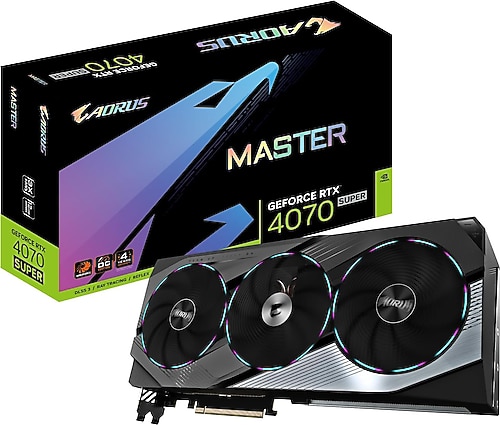 Gigabyte RTX 4070 Super Aorus Master GV-N407SAORUS M-12GD 192 Bit ...